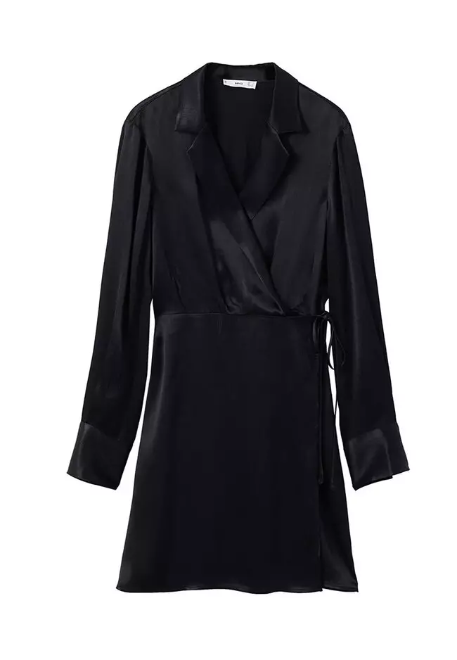 Buy Mango Wrapped Satin Dress 2025 Online | ZALORA Philippines