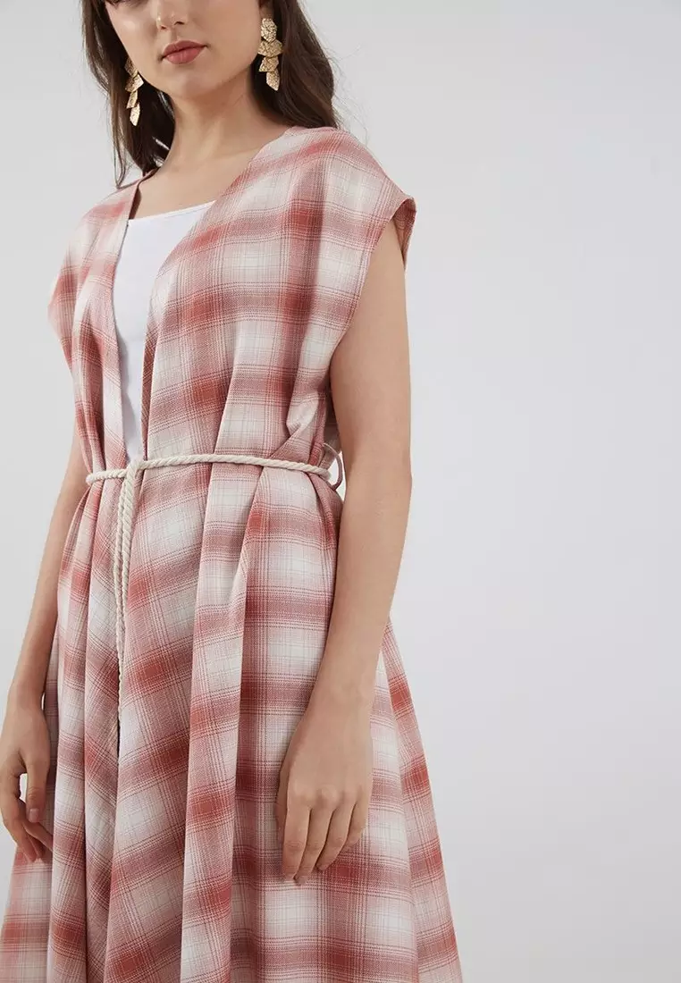 Jual Berrybenka Label Danika Plaid Dress Pink Original 2025 | ZALORA ...