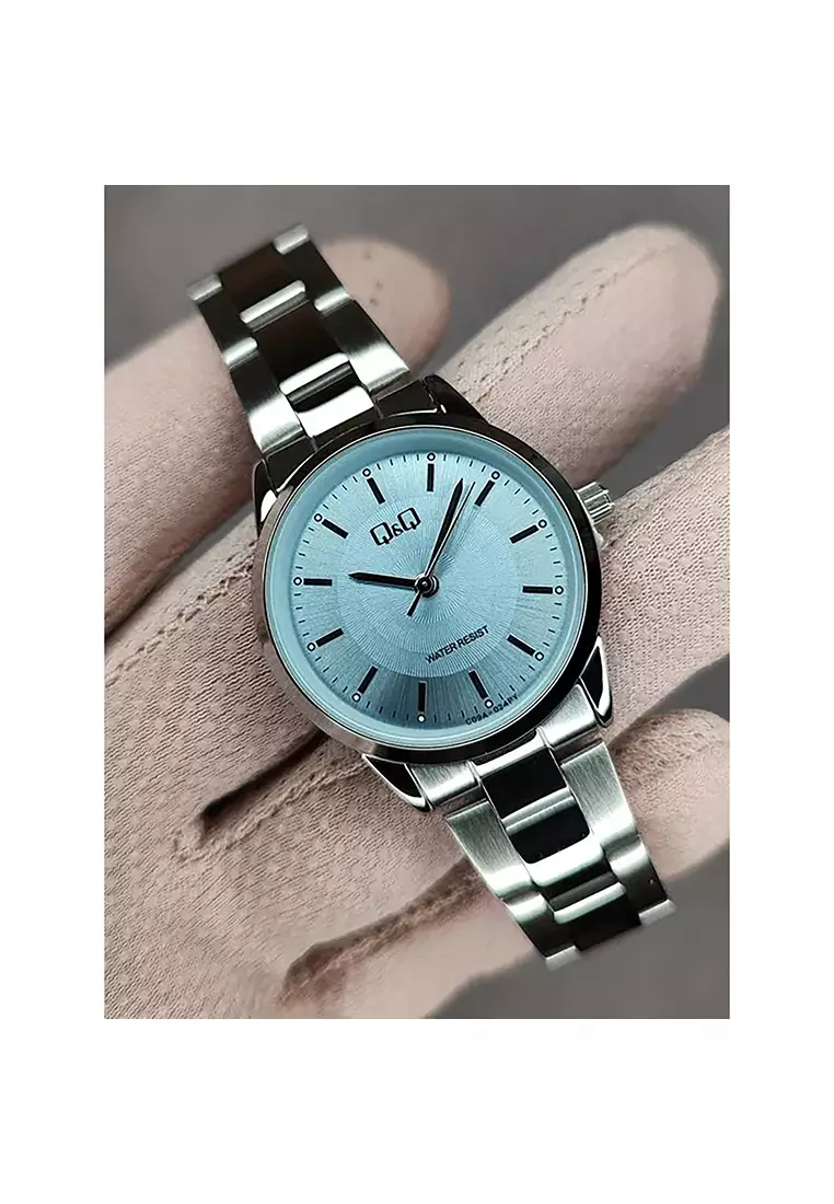Buy Q&Q Watch by Citizen C09A-024PY Women Analog Watch Silver Stainless Steel Strap 2025 Online ...