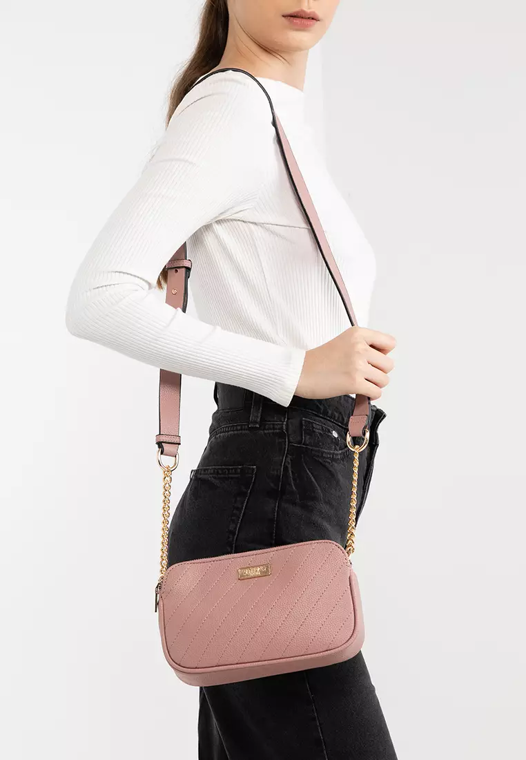 Jual Unisa Quilted Sling Bag With Chain Strap Original 2024 | ZALORA ...