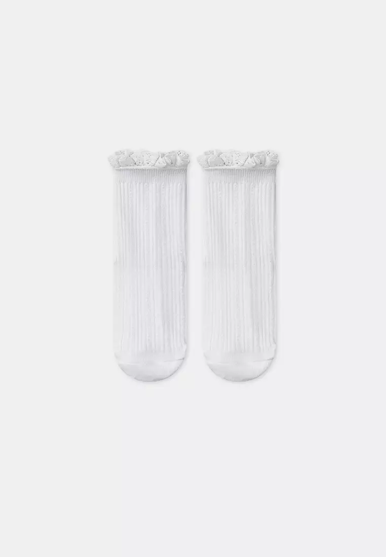 Buy Sergent Major White lace SOCKS 2025 Online | ZALORA