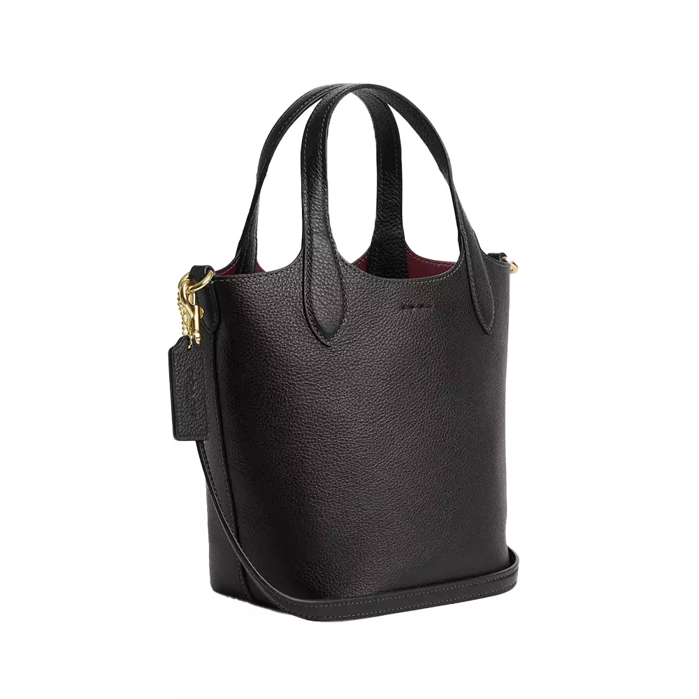 Jual Coach Hanna Bucket Bag Leather Black Original 2025 | ZALORA ...