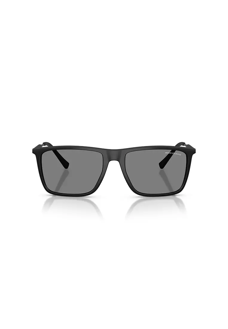 Buy Armani Exchange Men Square Frame Matte Black Sunglasses, UV ...