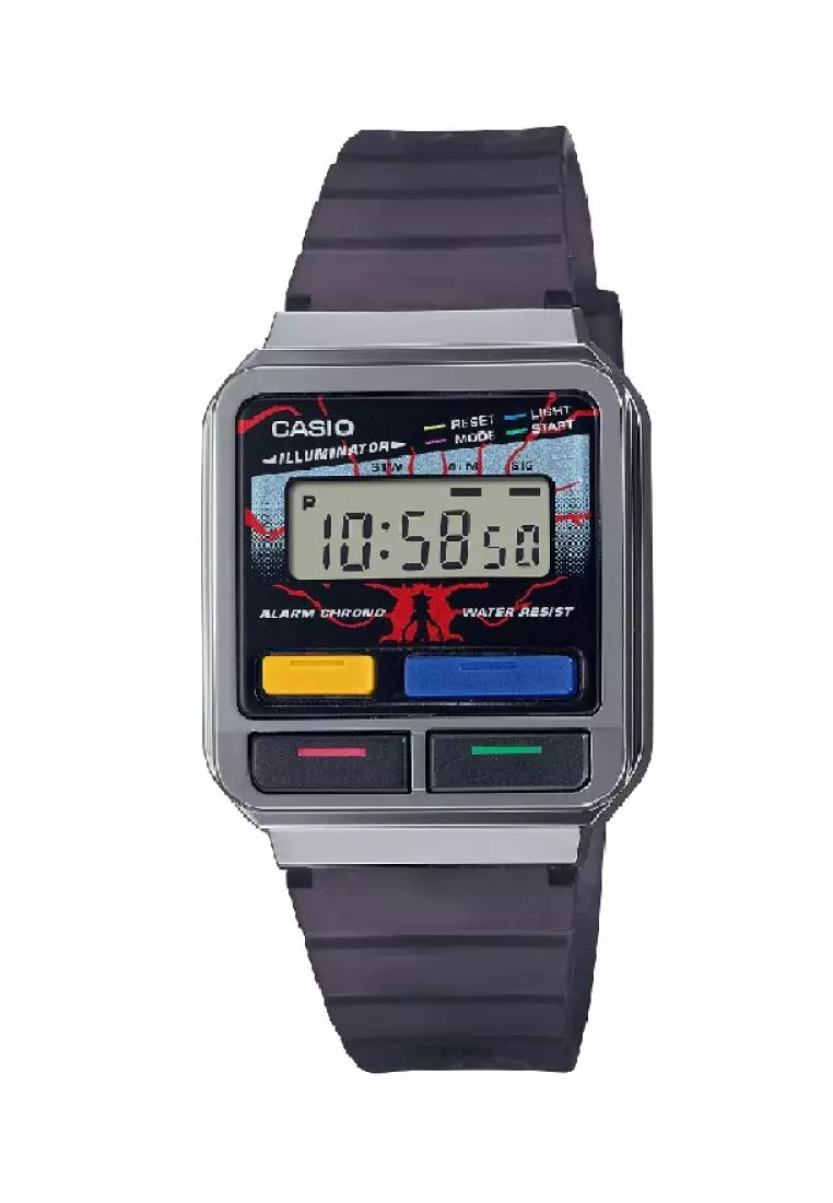 Buy Casio Casio General Digital Black Resin Strap Unisex Watch A120WEST ...