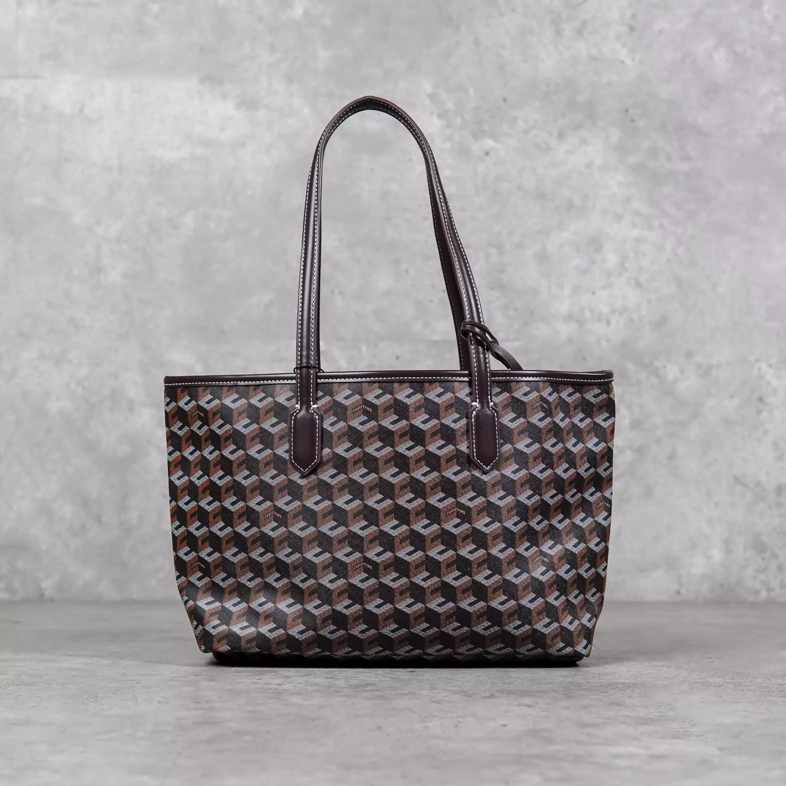 Jual Christy Ng Tas CHRISTY NG RUSSO MONOGRAM PATTERN CHESTNUT BROWN ...