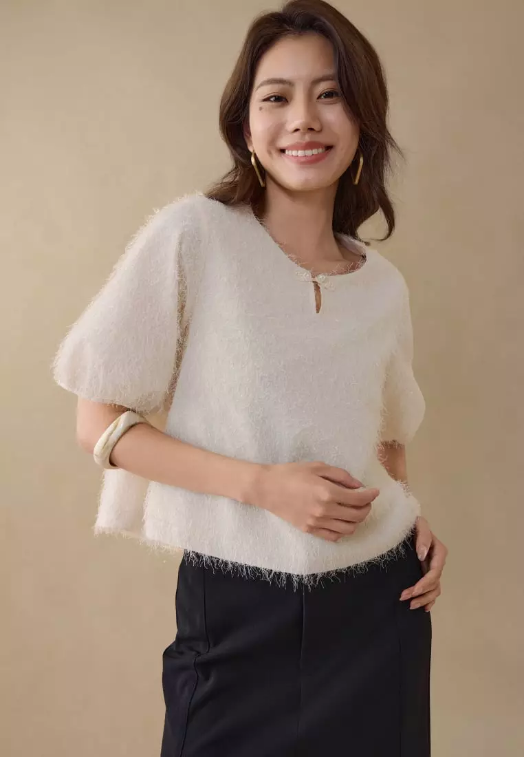Buy G2000 G2000 Textured Jacquard Top with Knot Detail 2026 Online | ZALORA