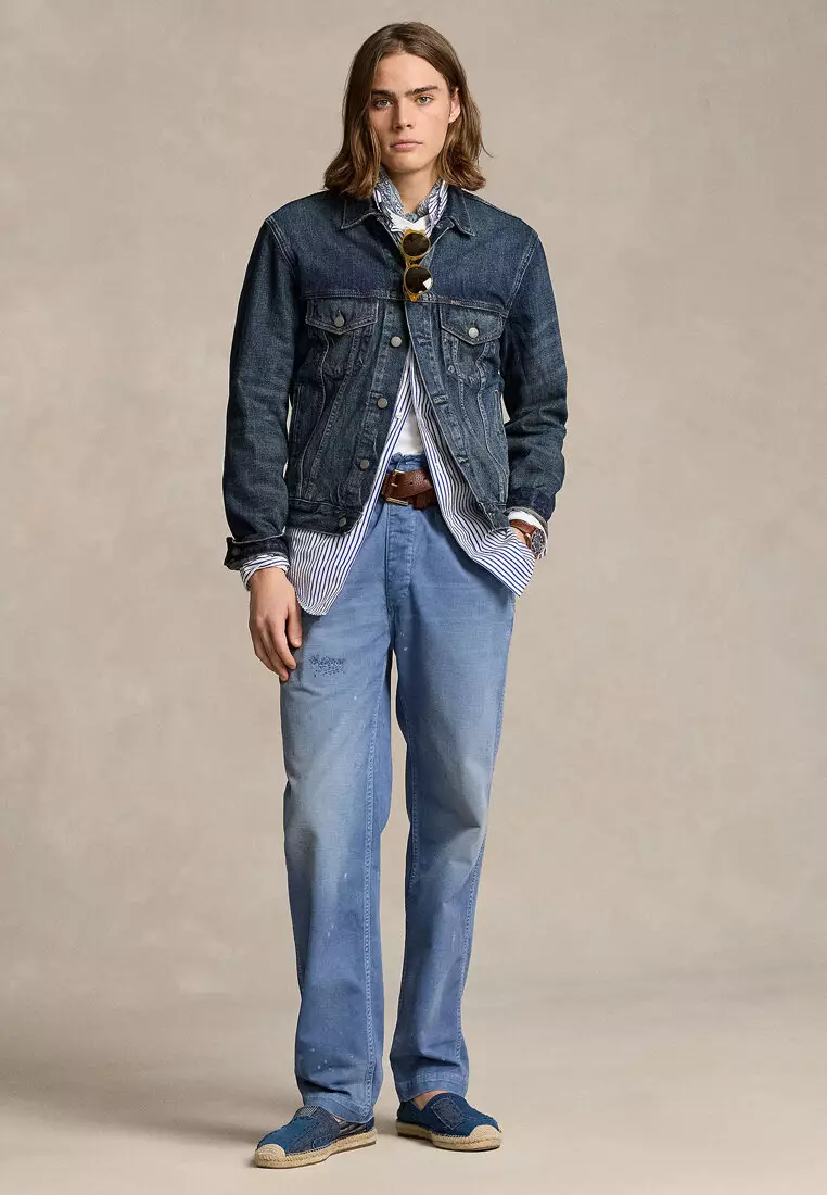 Buy Polo Ralph Lauren Faded Denim Trucker Jacket 2025 Online | ZALORA