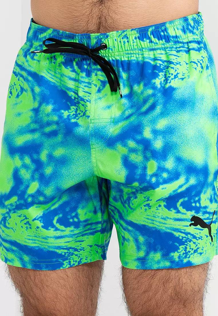 PUMA Bodywear Swim Printed Mid Shorts 1 Pack 2024 | Buy PUMA Bodywear ...