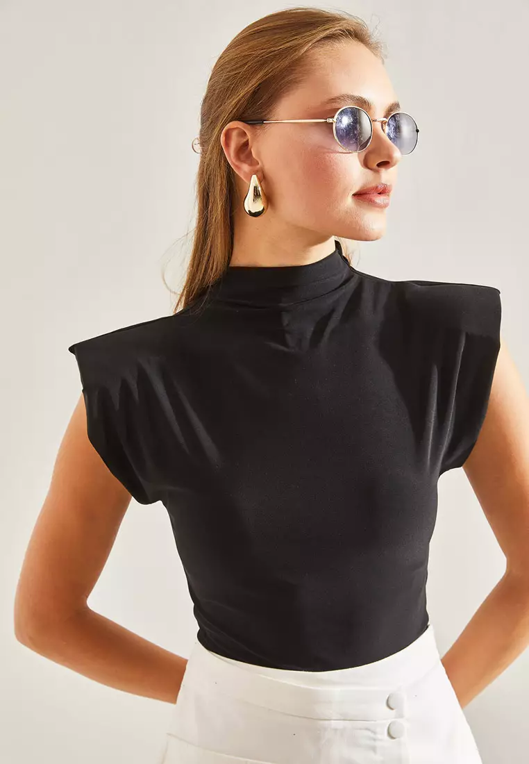 Buy Bianco Lucci Shoulder Padded Basic Blouse 2024 Online | ZALORA ...