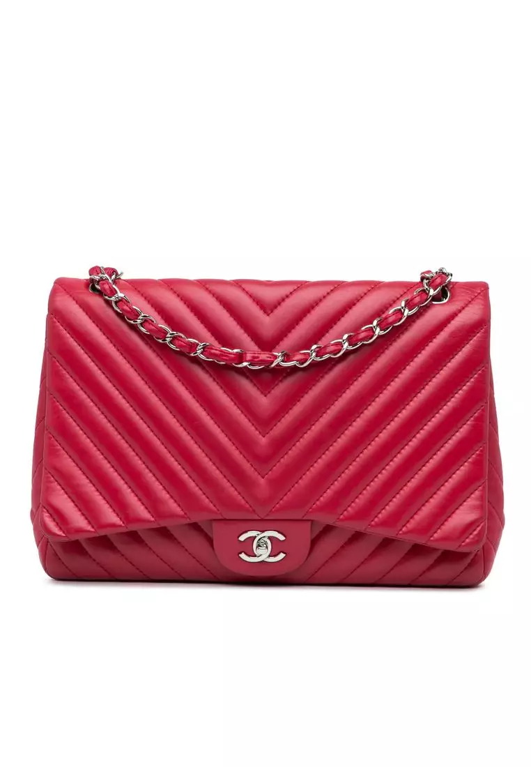 Buy Chanel Pre-Loved Chanel Maxi Classic Chevron Lambskin Single Flap ...