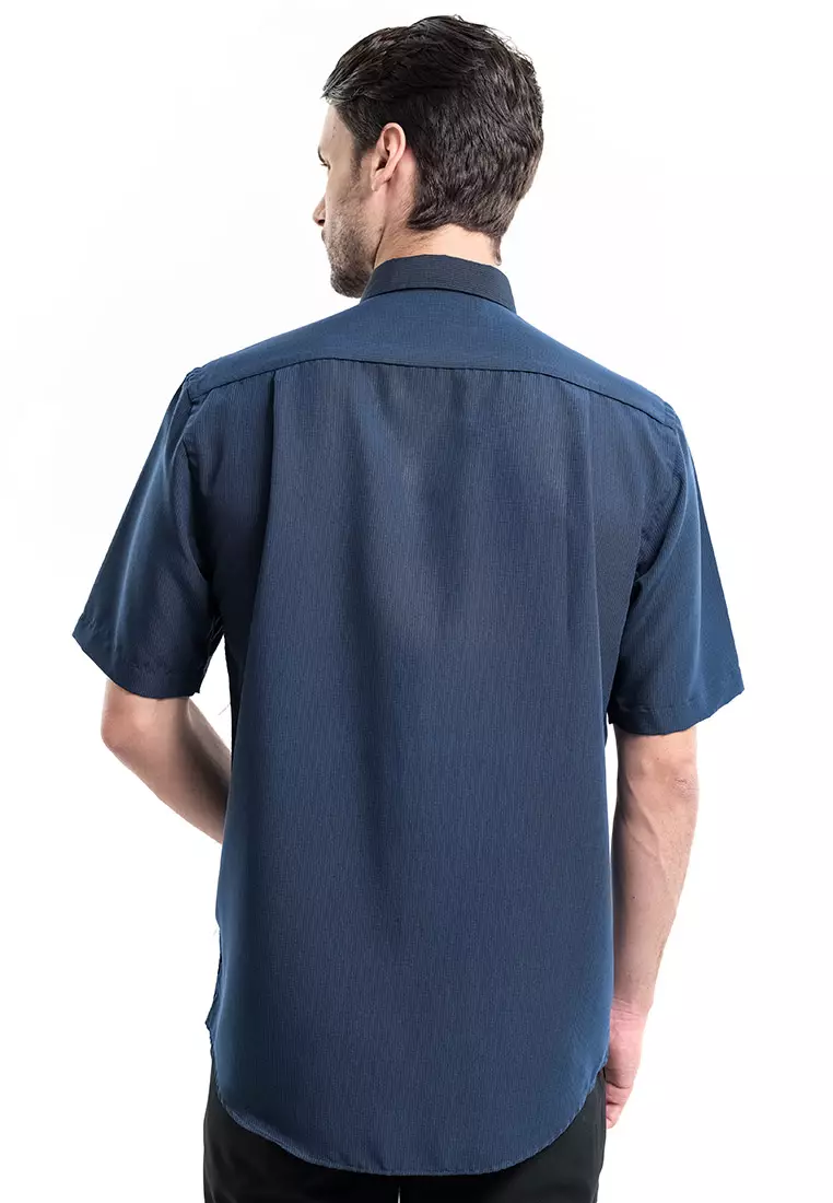 Jual MANLY MANLY Kemeja Regular Fit Merfah Blue Original 2024 | ZALORA ...