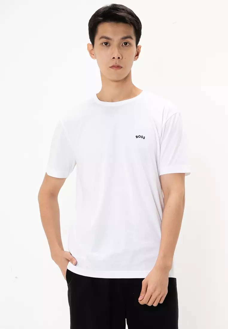 Jual BOSS Curved Logo T-Shirt Original 2025 | ZALORA Indonesia