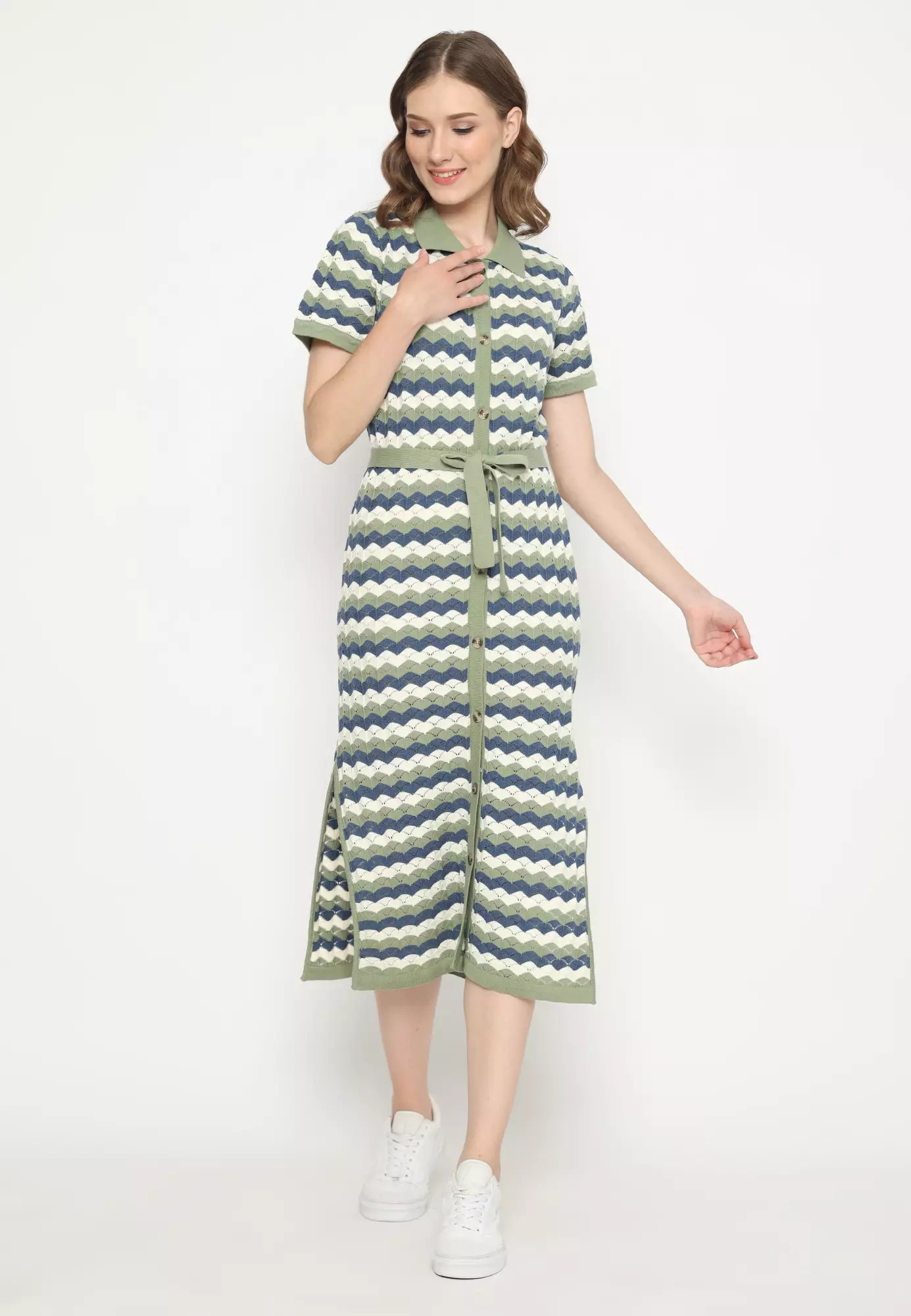 Jual Knitwork Moshi Kanagara - Sequoia Knit Dress Original 2025 | ZALORA Indonesia