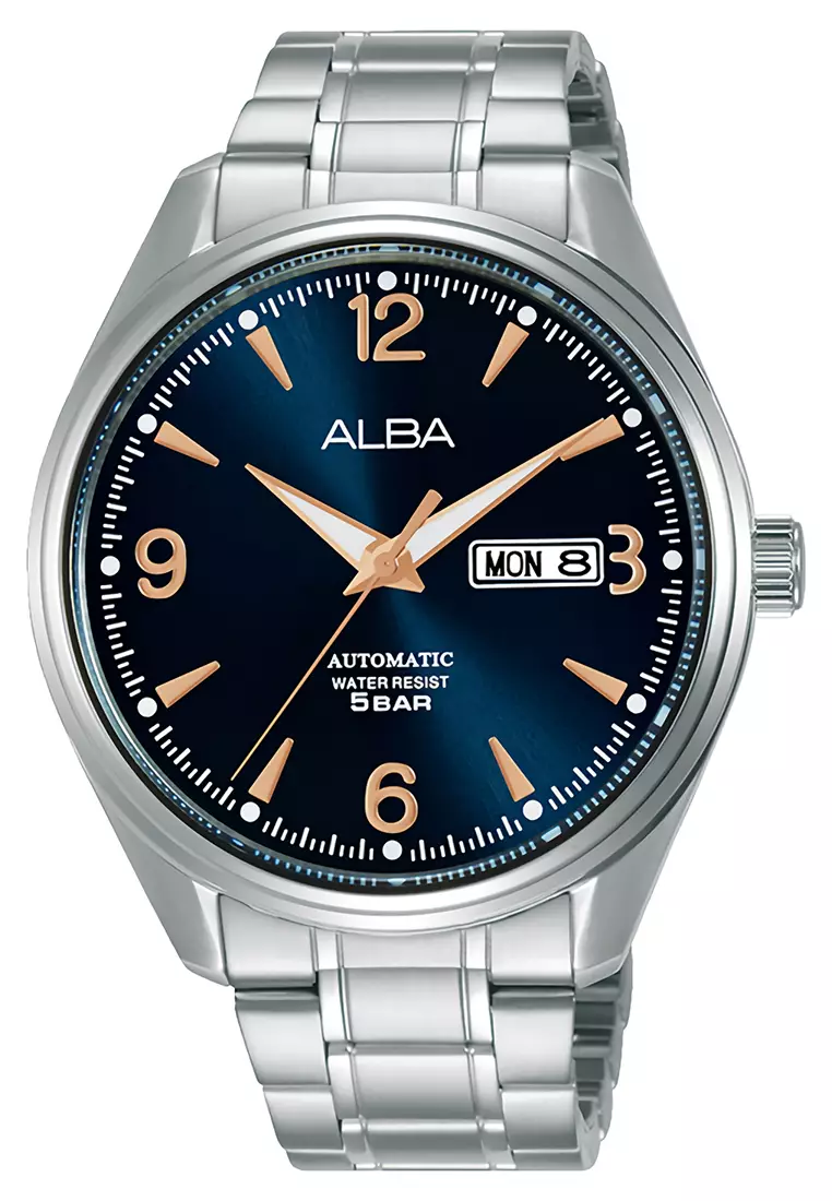 Jual Alba Alba Mechanical - Jam Tangan Automatic Pria - Silver Blue ...