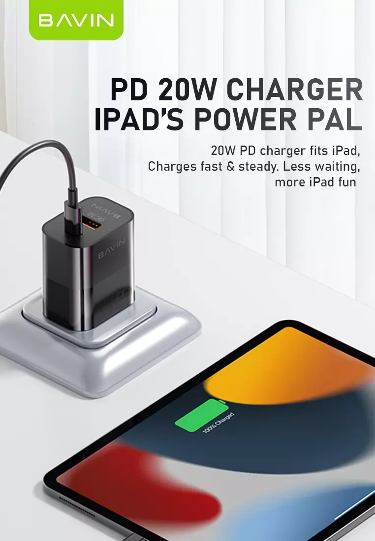 Buy BAVIN BAVIN PC963 33W PD Fast Charging AC Adapter with Dual Port ...