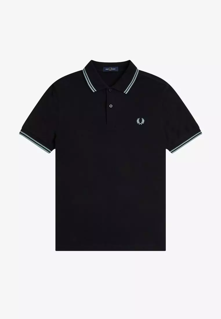Buy Fred Perry Fred Perry M3600 Twin Tipped Fred Perry Shirt (Black ...