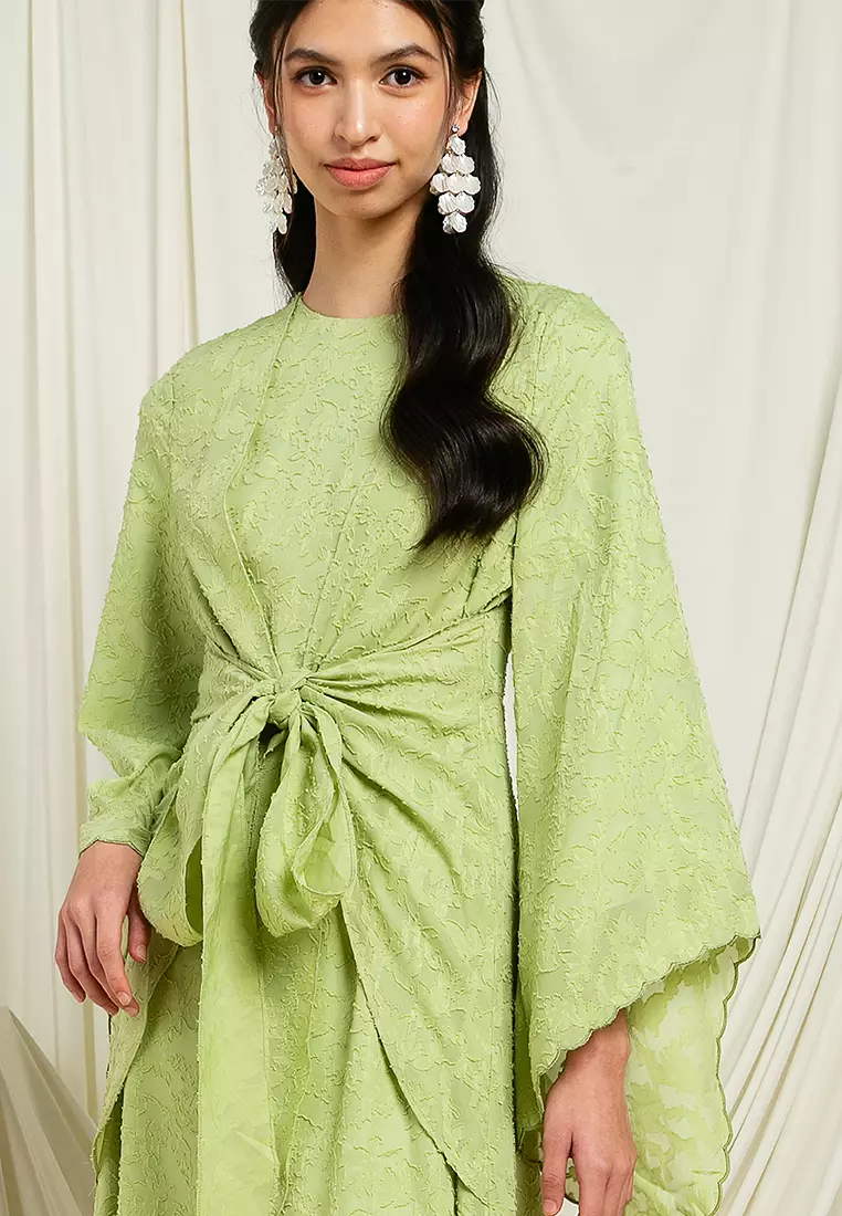 Buy Lubna Anisha Wrap Dress Online | ZALORA Malaysia