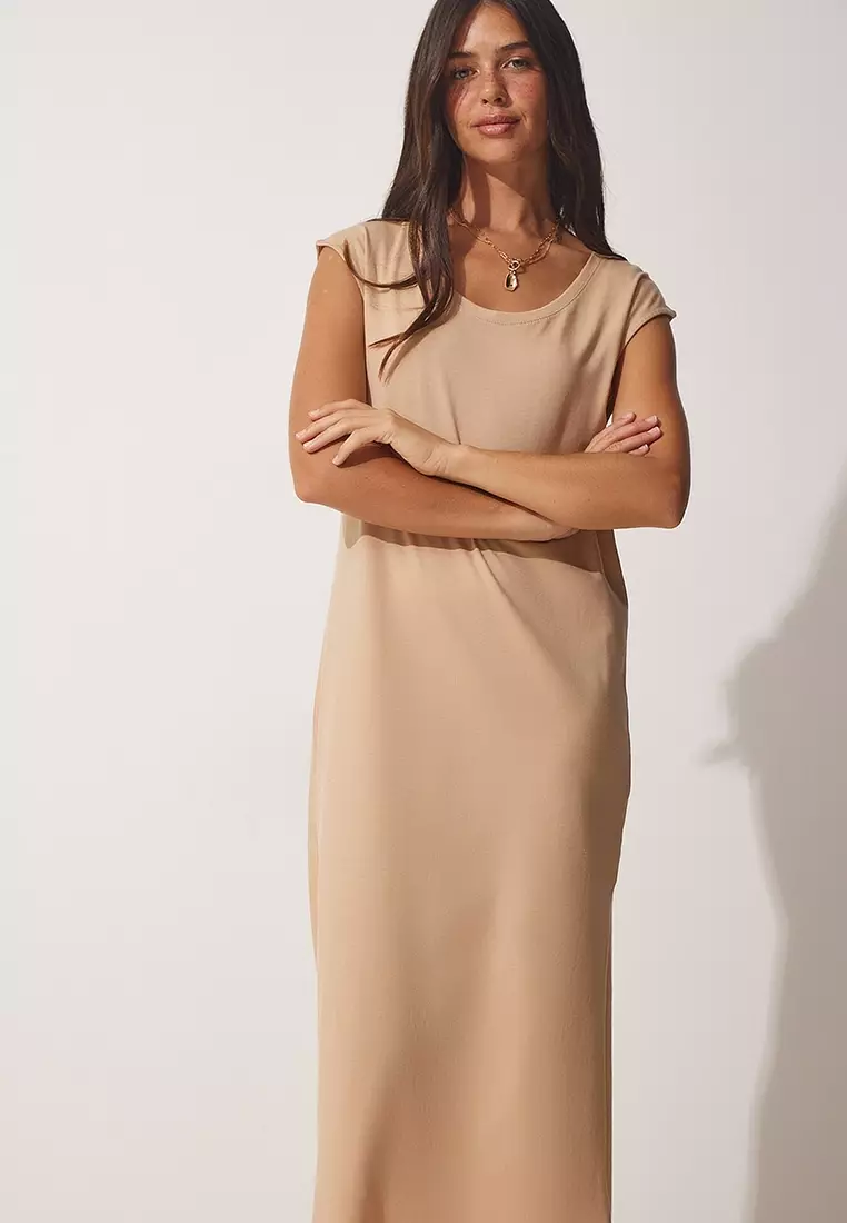 Jual Happiness Istanbul Basic Midi Dress Original 2025 | ZALORA Indonesia