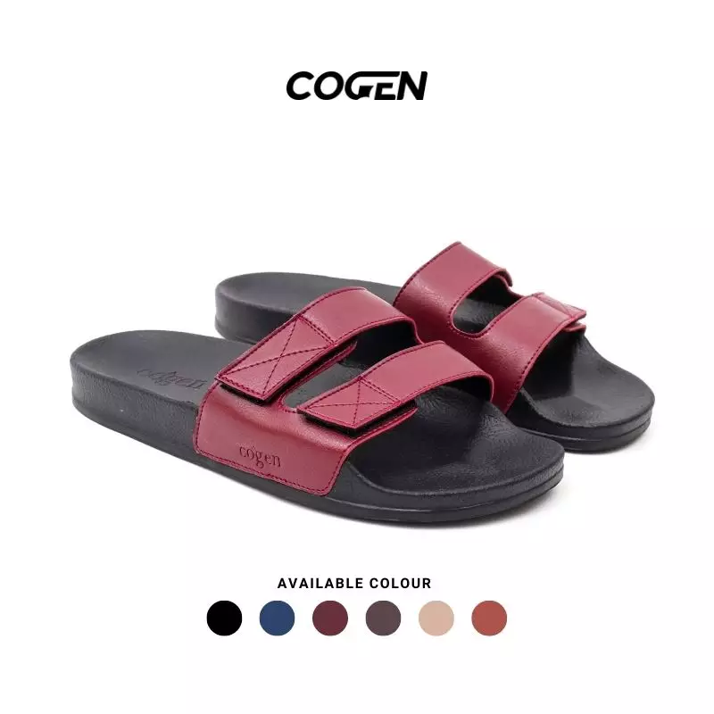 Jual Cogen Cogen Sandal Unisex Basel Collection - Maroon Original 2023 ...