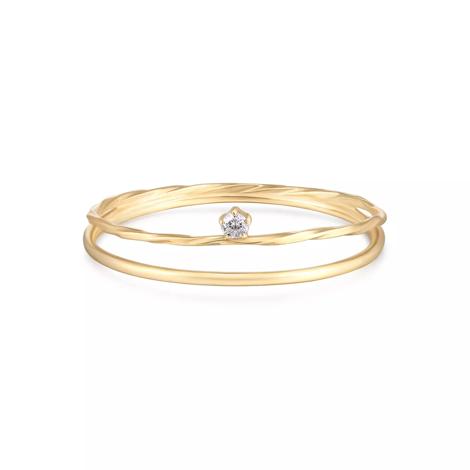 Jual ISAGO ISAGO Parallel Single Round Diamond Ring Original 2025 ...