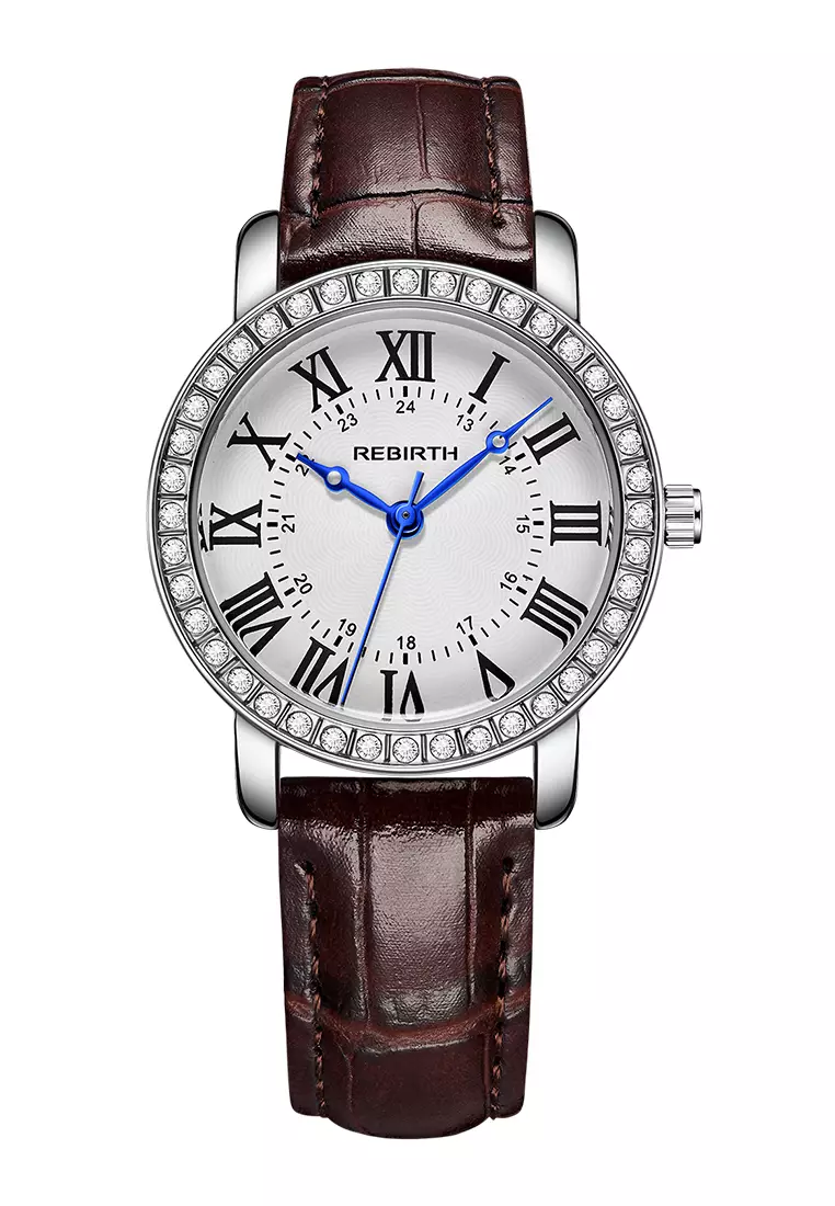 Jual Rebirth Watch Jam Tangan Rebirth Wanita Leather Strap Waterproof