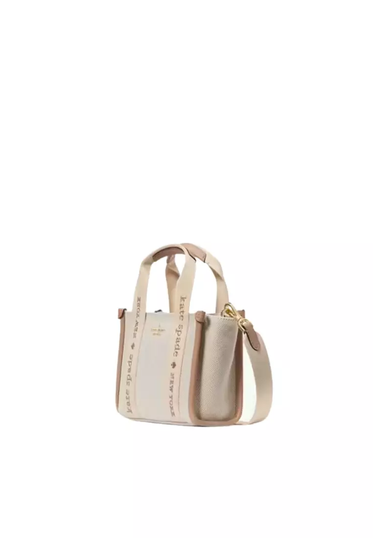 Buy Kate Spade Kate Spade Kip Mini Canvas Tote Bag In Light Fawn KL062 ...