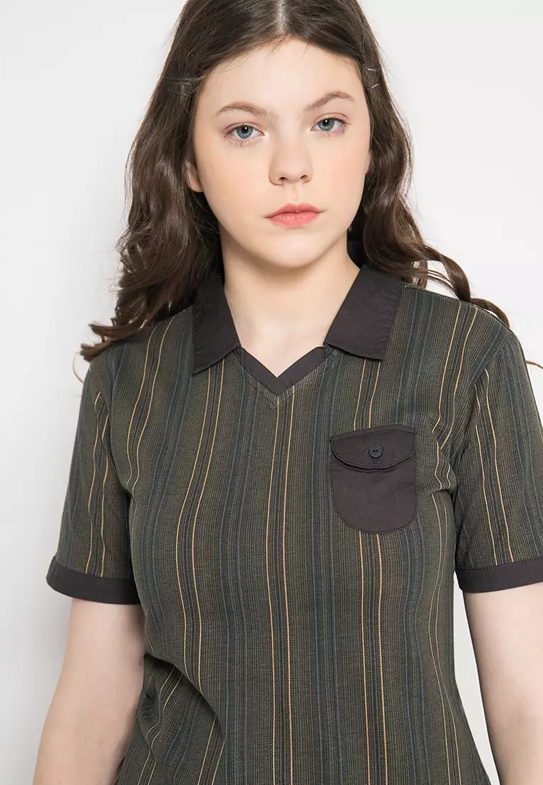 Jual LGS LGS - Kaos Wanita - Lengan Pendek - Warna Coklat- LLTS.520 ...