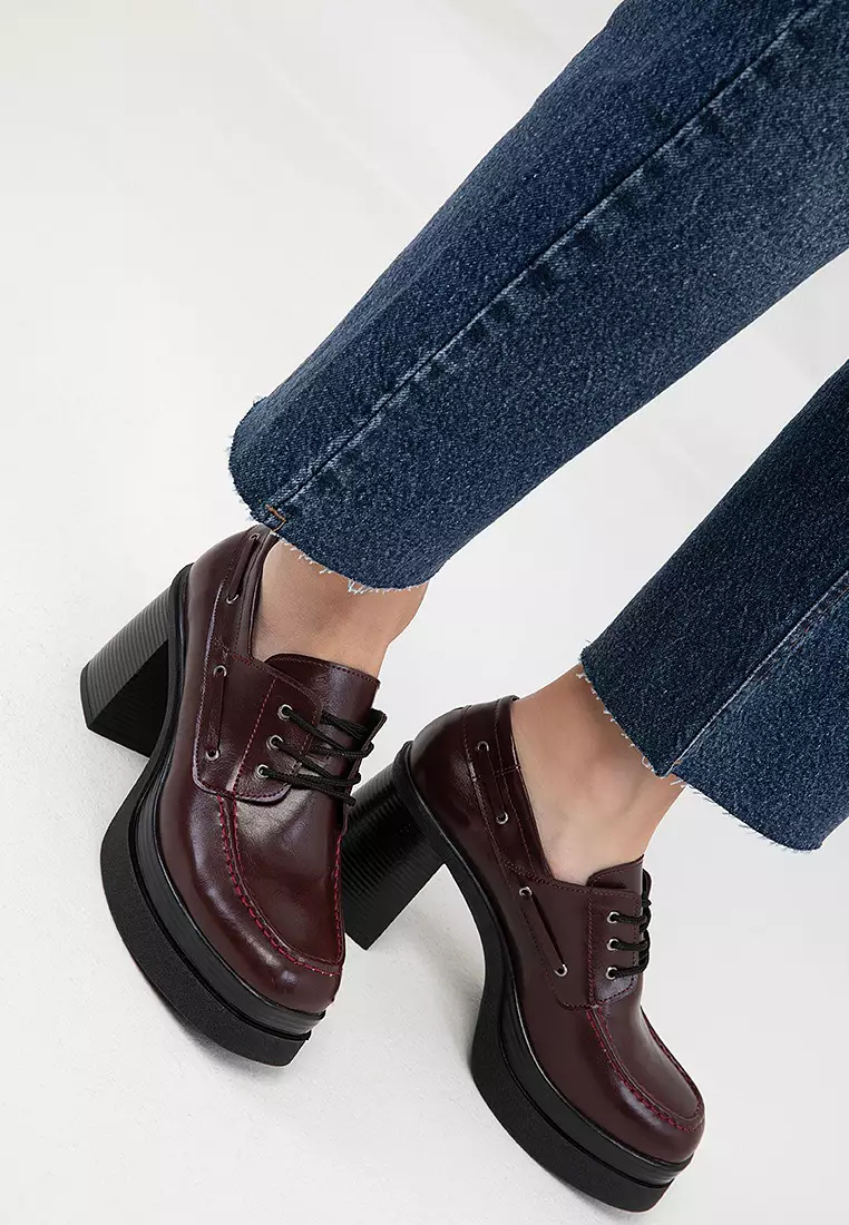Buy Soho Lace Up Boat Heels 2025 Online | ZALORA Philippines