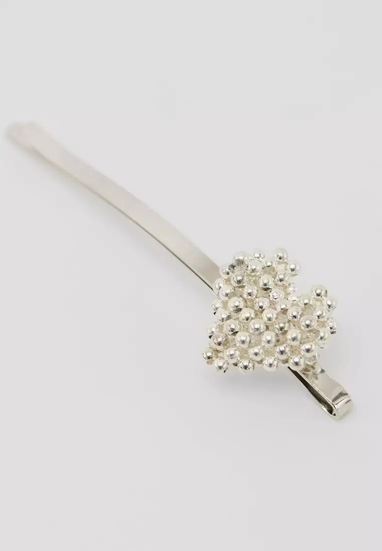 Buy Pomelo Heart Hair Clip - Multi Color Online | ZALORA Malaysia