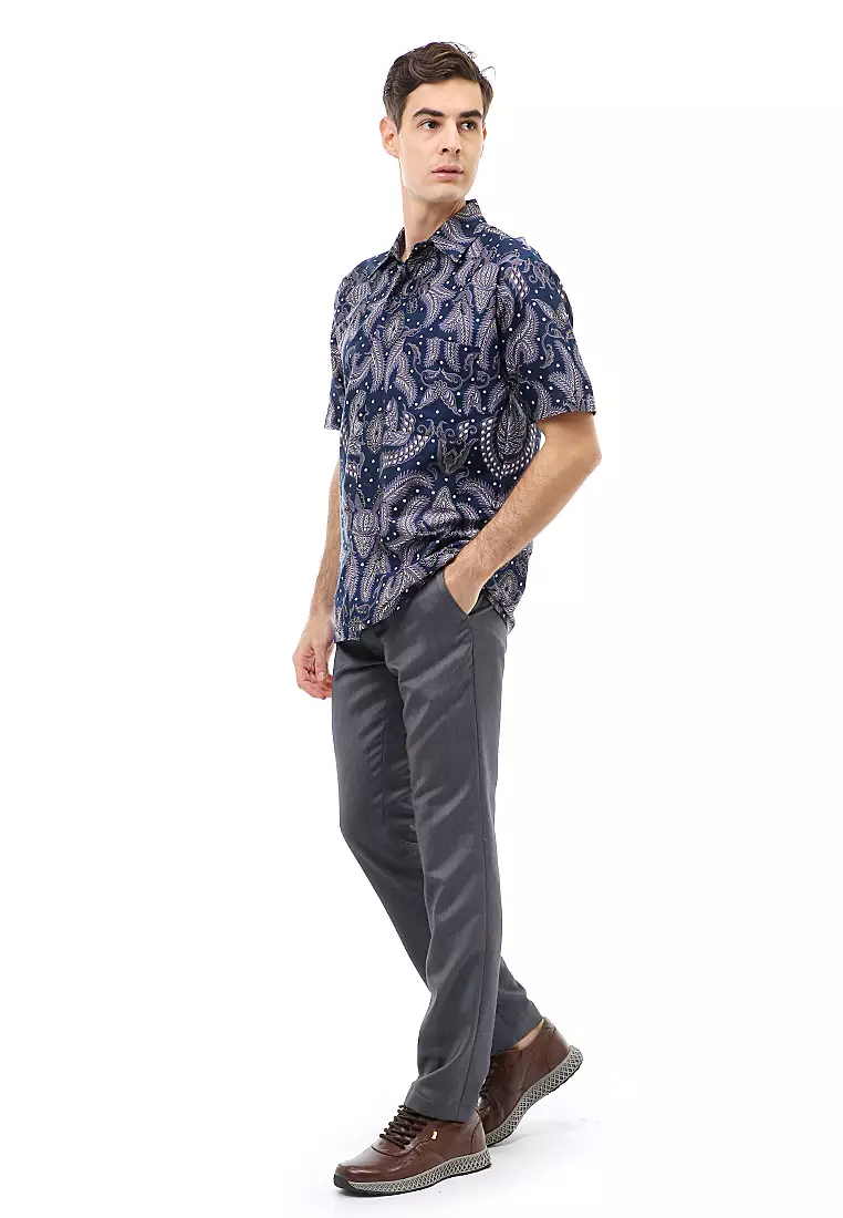 Jual Hamlin Kendrick Atasan Formal Kemeja Batik Pria HemB Short Sleeve ...