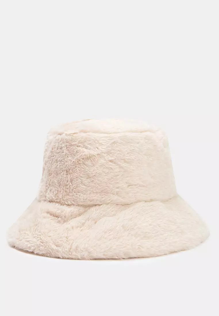 Buy Trendyol Plush Fur Detailed Bucket Hat 2026 Online | ZALORA