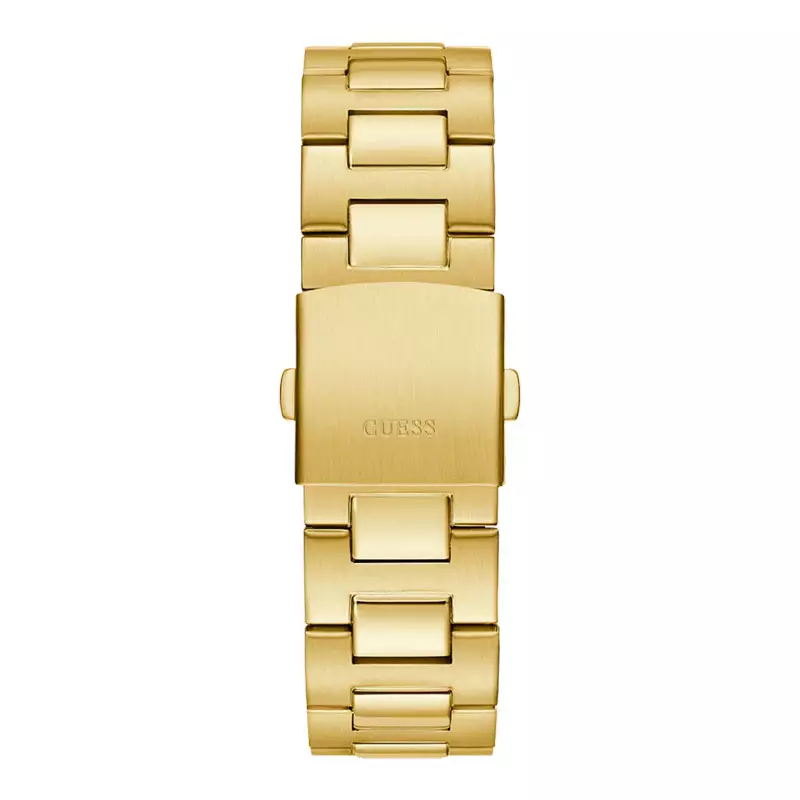 Jual Guess Jam Tangan Pria Guess Equity GW0703G5 Men Black Dial Gold ...