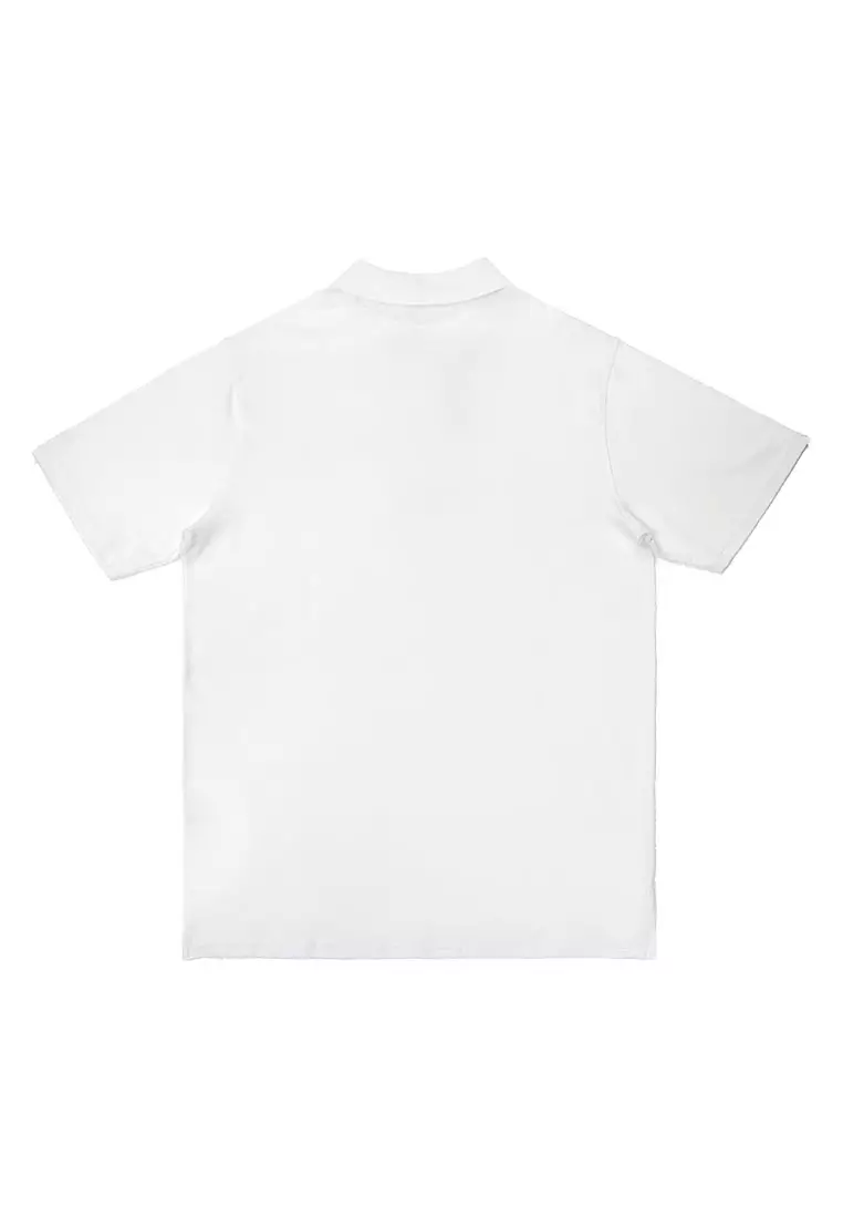 Buy Caterpillar Men's CAT Logo Pique Polo Shirt - White (4010329-10110 ...