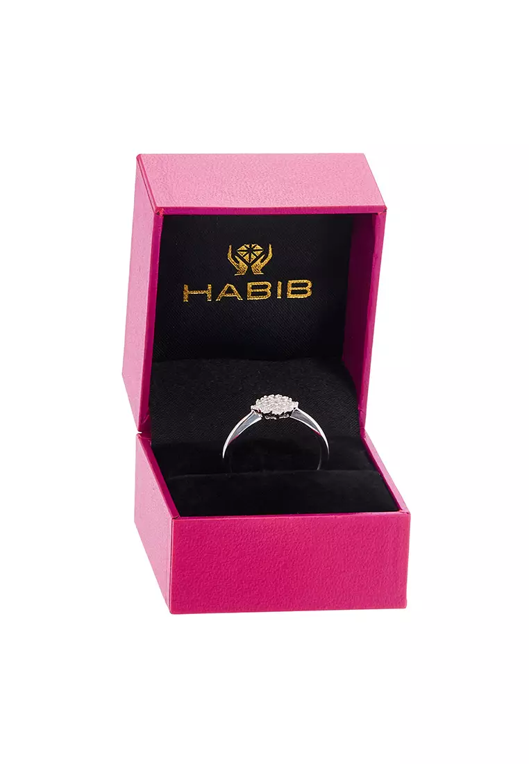 Buy HABIB HABIB 375/9K White Gold Ring 258570320 2026 Online | ZALORA ...
