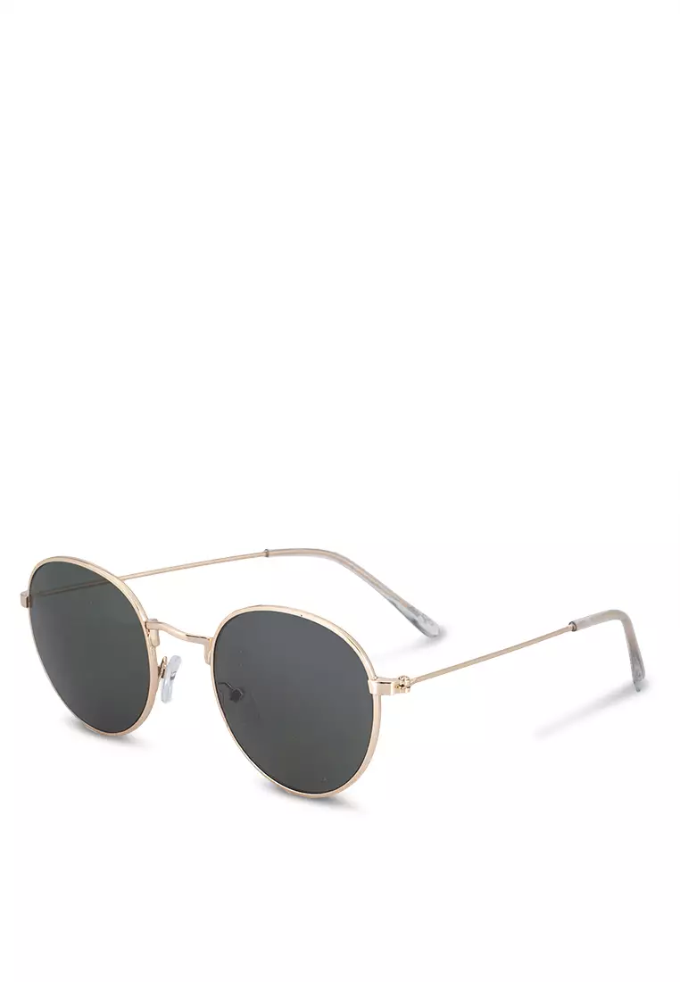 Jual ALDO Kangaloon Metal Round Sunglasses Original 2024 | ZALORA ...
