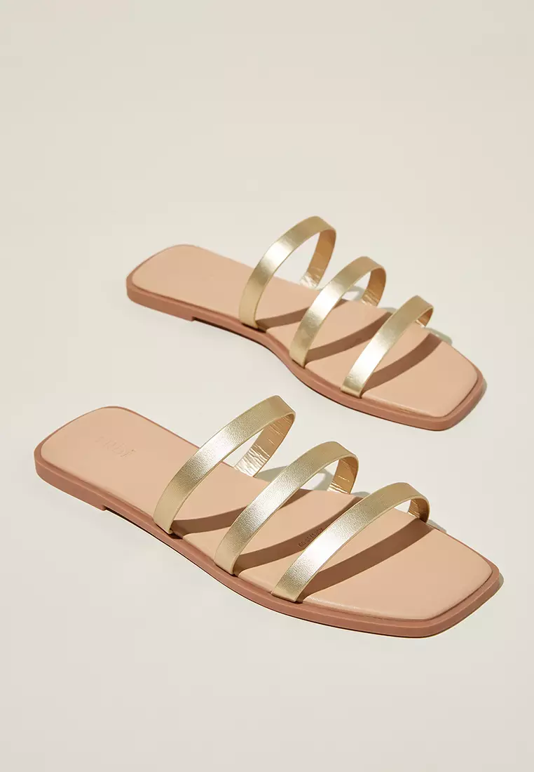 Buy Rubi Burleigh Triple Strap Slides 2025 Online | ZALORA Philippines