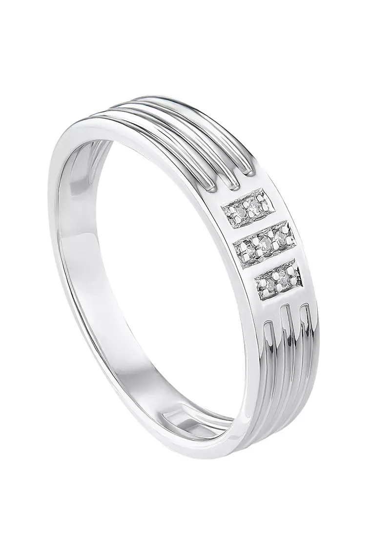 Buy HABIB HABIB Diamond Men's Ring in 925 Silver Palladium 259870121 ...
