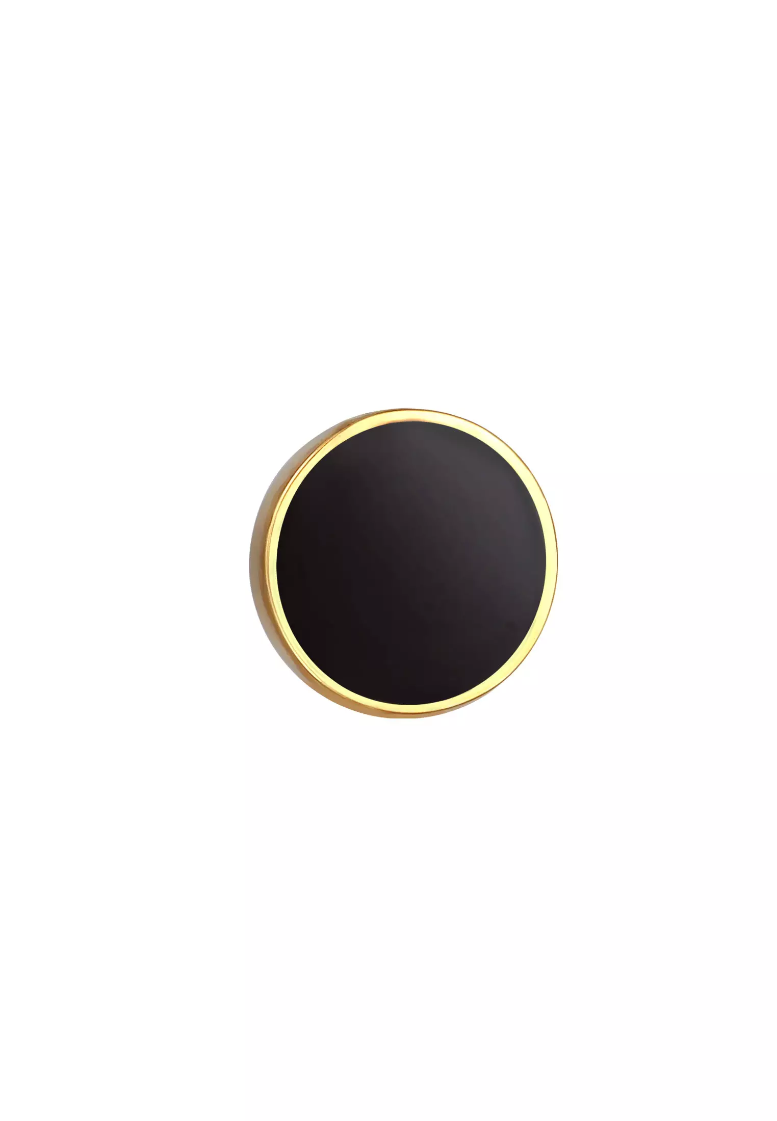 Buy Kuzzoi Men's Silver Black Enamel Disc Stud – Gold-Plated 2026 ...