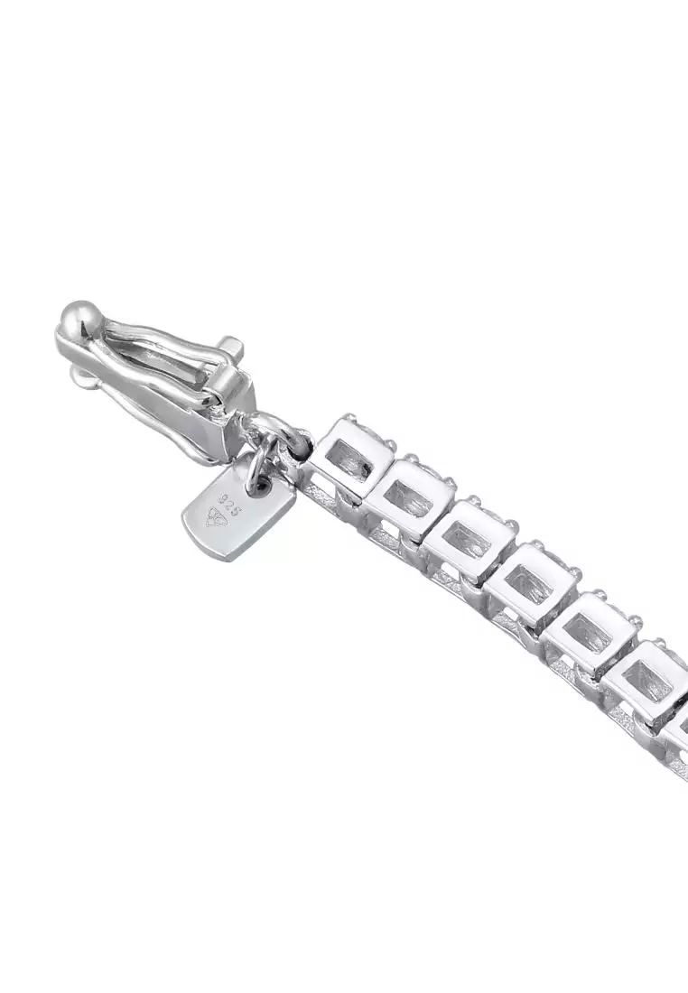 Buy Kuzzoi Men's Silver Zirconia Tennis Bracelet 2026 Online | ZALORA
