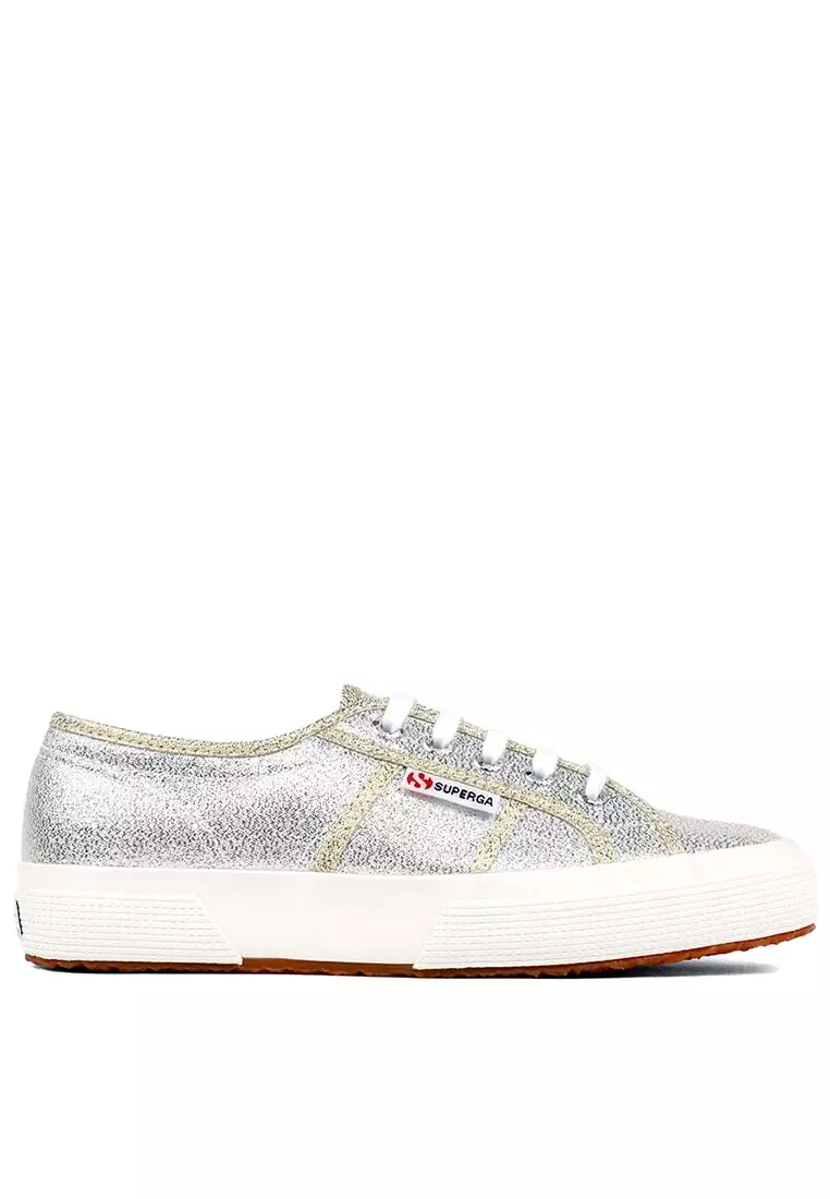 Buy Superga Superga 2750 Lamé Grey Silver Gold Lining Online | ZALORA ...