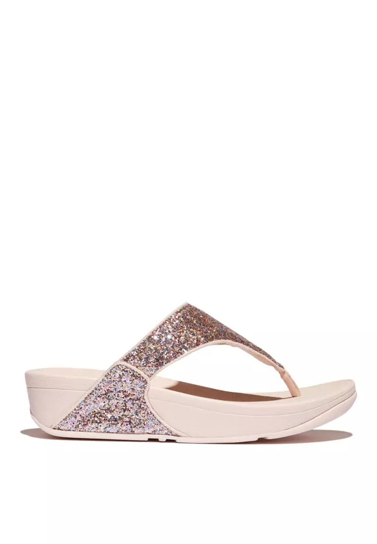 Buy Fitflop FitFlop LULU Mult-Tonal Glitter Toe-Post Sandals - Nude Rose Mix (JE6-C33) Online ...