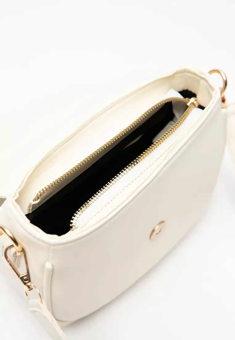 Jual Berrybenka Label Tekka Yora Shoulder Bag White Original 2025 ...