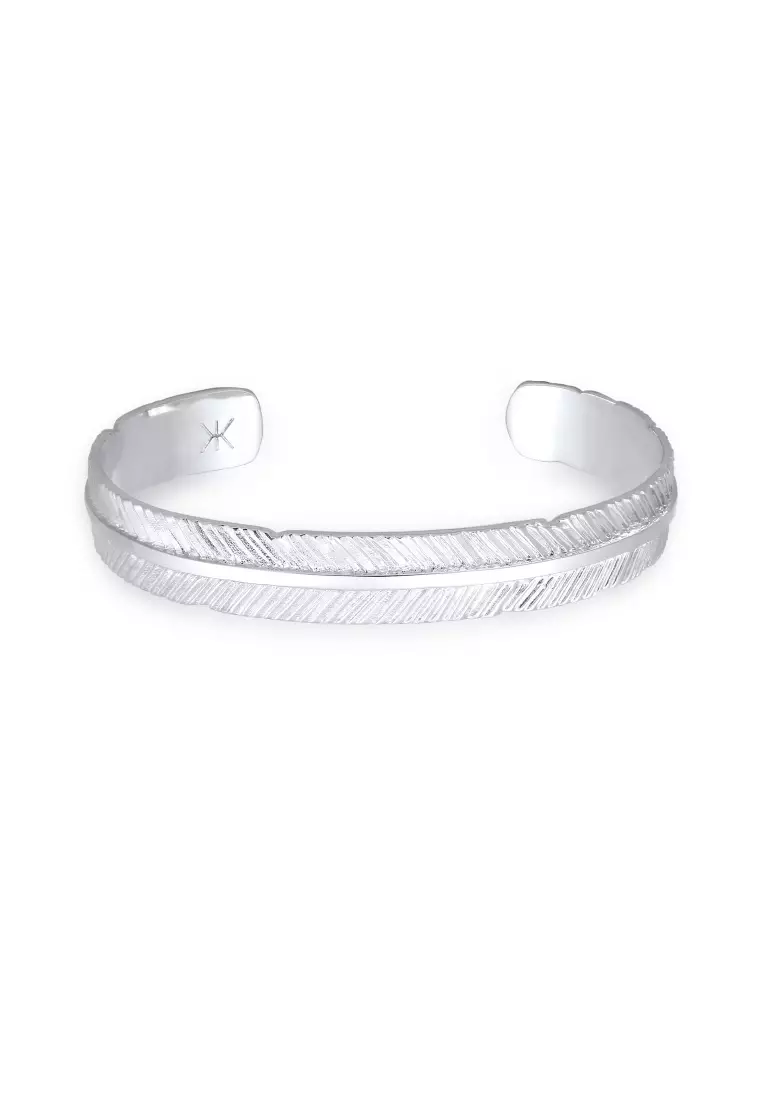 Buy Kuzzoi Bracelet Men Bangle Feather Basic 2026 Online | ZALORA