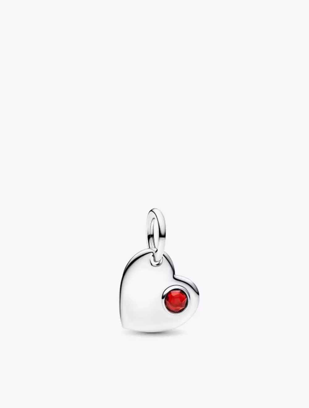 Jual PANDORA Engravable Heart Sterling Silver Dangle with Salsa Red ...