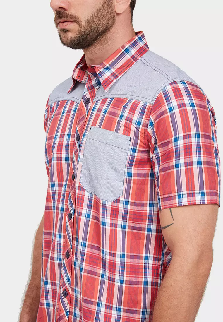 Jual NEXT GEN NEXT GEN Short Sleeve Henley Check Shirt 5040 Original ...