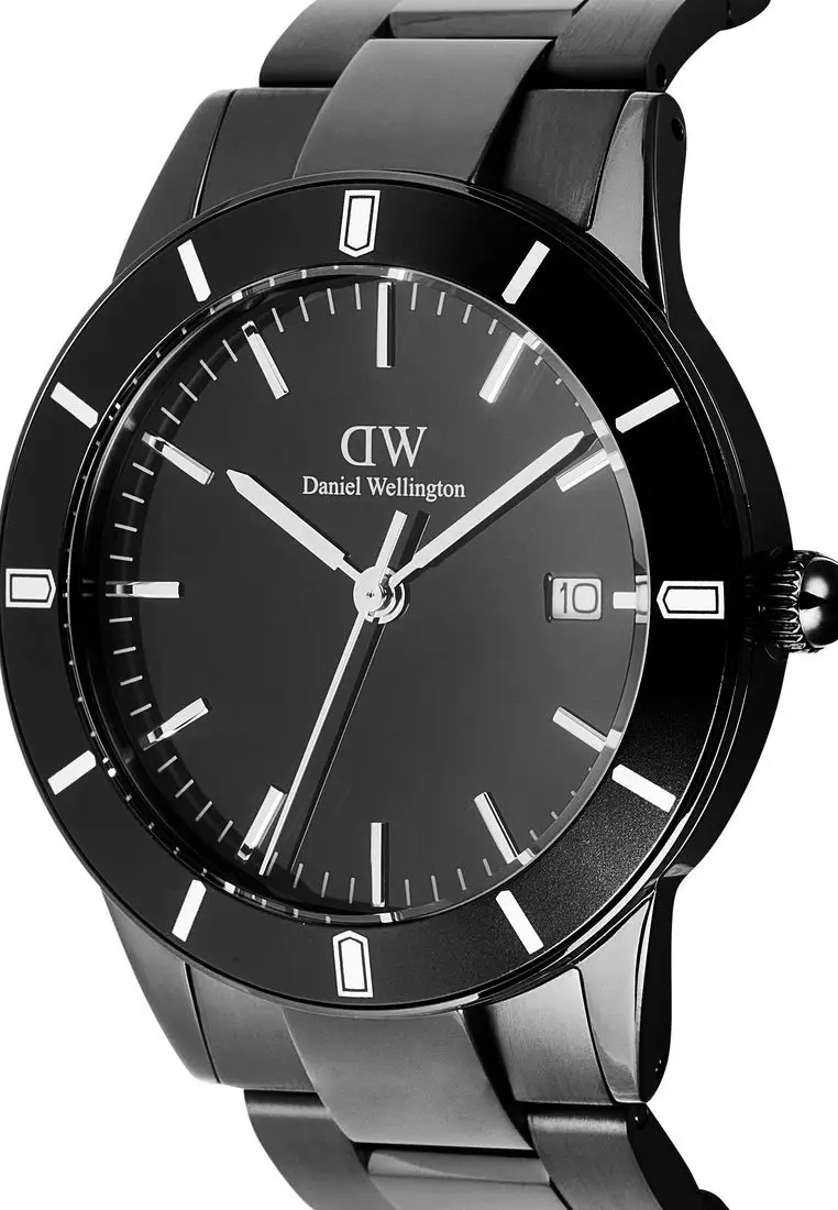 Buy Daniel Wellington Iconic Paradigma Link Black - Men Watch stainless ...