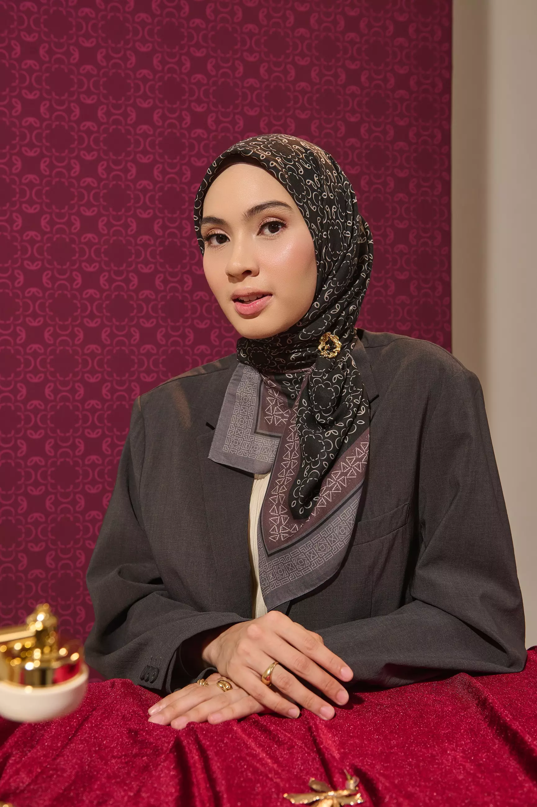 Jual ZM [New Collection] ZM Zaskia Mecca - Ink Simfoni Scarf Tasdia ...
