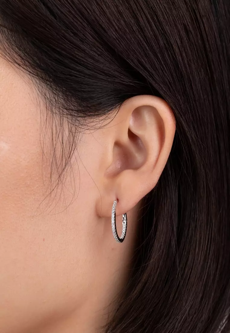 Buy Alfredulla Slithoop Zirconia Earrings 2025 Online | ZALORA Philippines