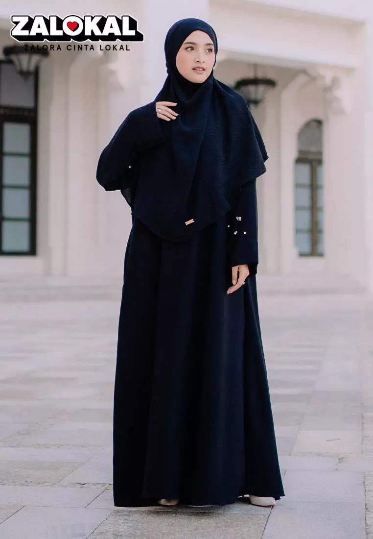 Jual Lozy Hijab Haiba Abaya Set Black Original 2024 | ZALORA Indonesia