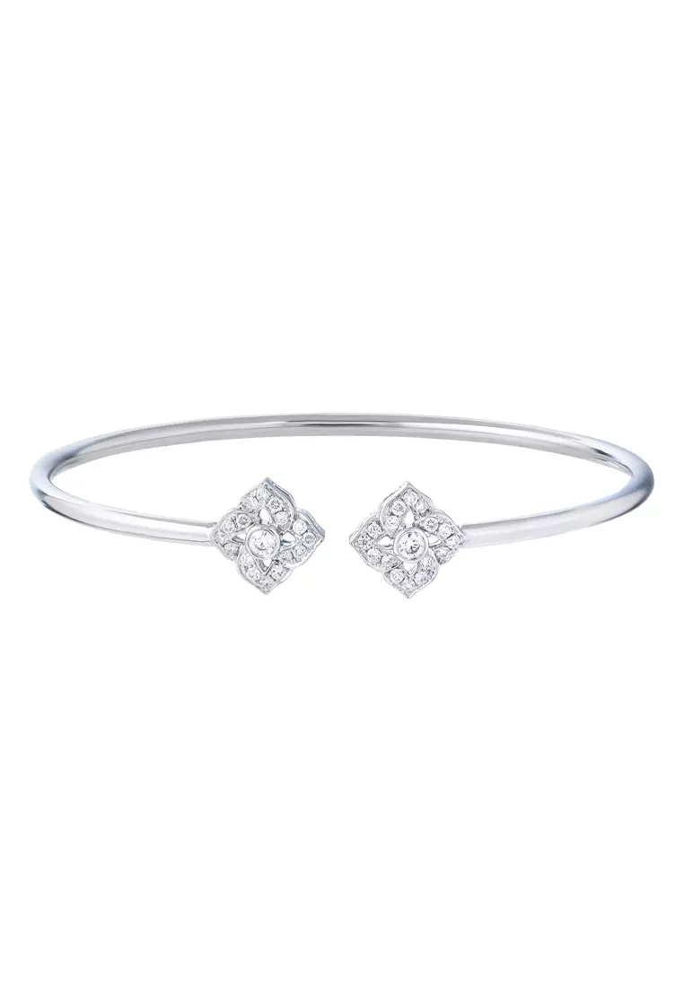 Buy TOMEI TOMEI Diamond Bangle, White Gold 750 2026 Online | ZALORA ...